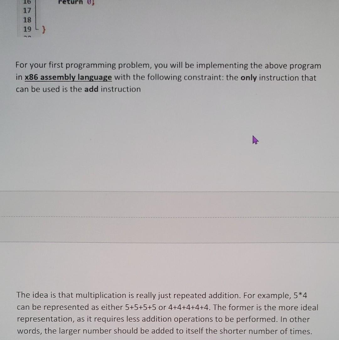 Solved I need help figuring out this code and what to put in | Chegg.com