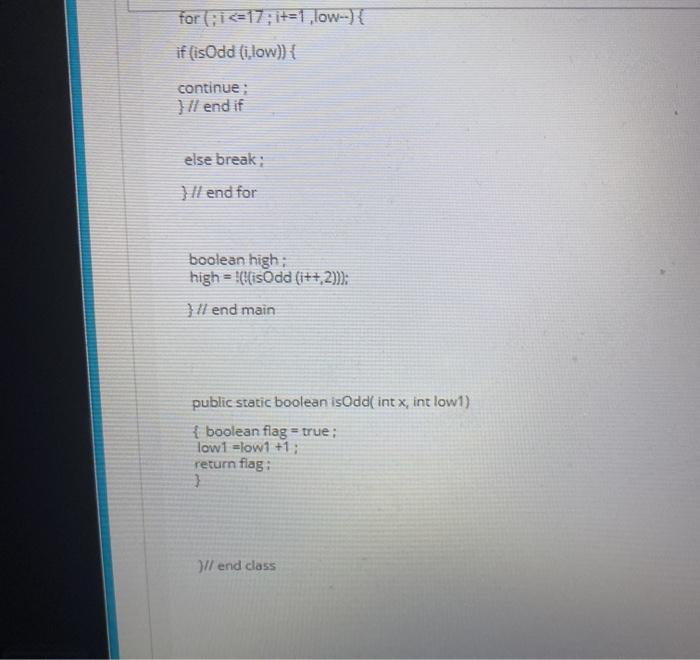 Solved Trace The Follwing Code And Fill All The Blanks 