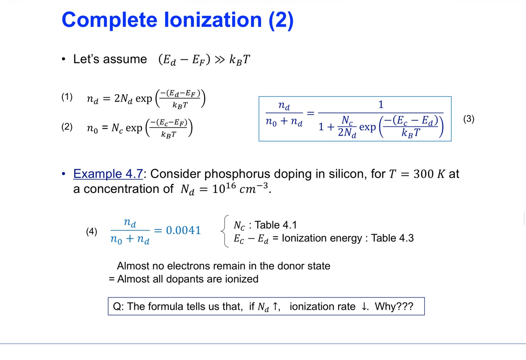 Complete Ionization (2)Let's assume | Chegg.com