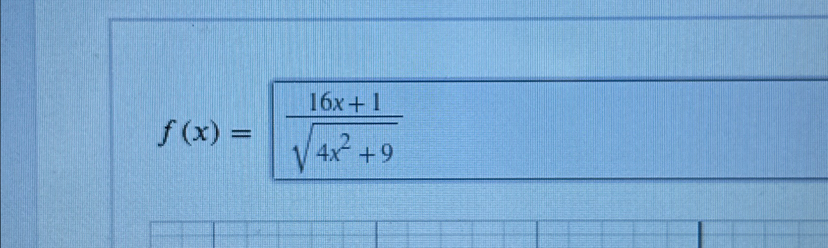 solved-f-x-16x-14x2-92-what-are-the-horizontal-chegg