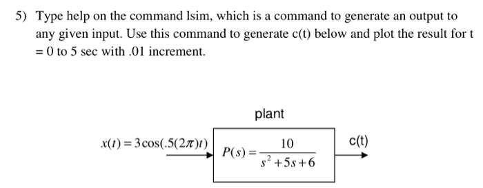 Solved 5) Type help on the command Isim, which is a command | Chegg.com
