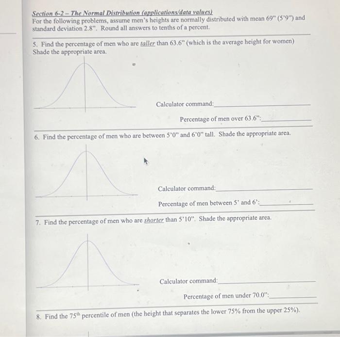 Solved Section 6-2 - The Normal Distribution | Chegg.com