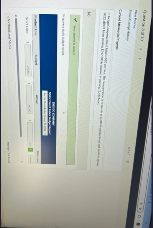 Solved Question 8 ﻿of 10View PoliciesShow Attempt | Chegg.com