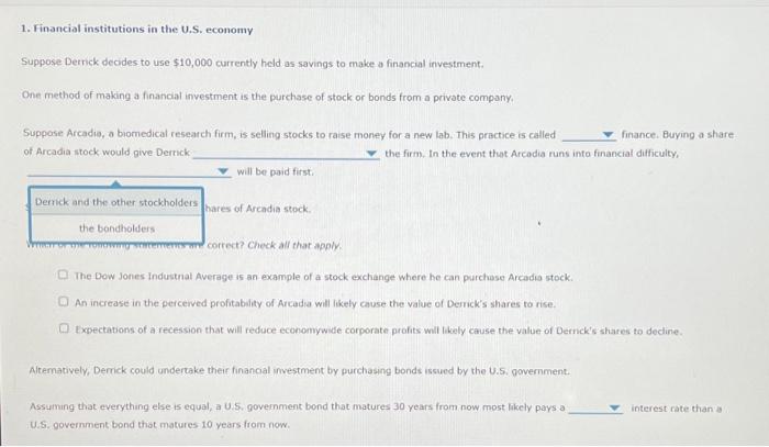 Solved Suppose Dernck decides to use $10,000 currently held | Chegg.com