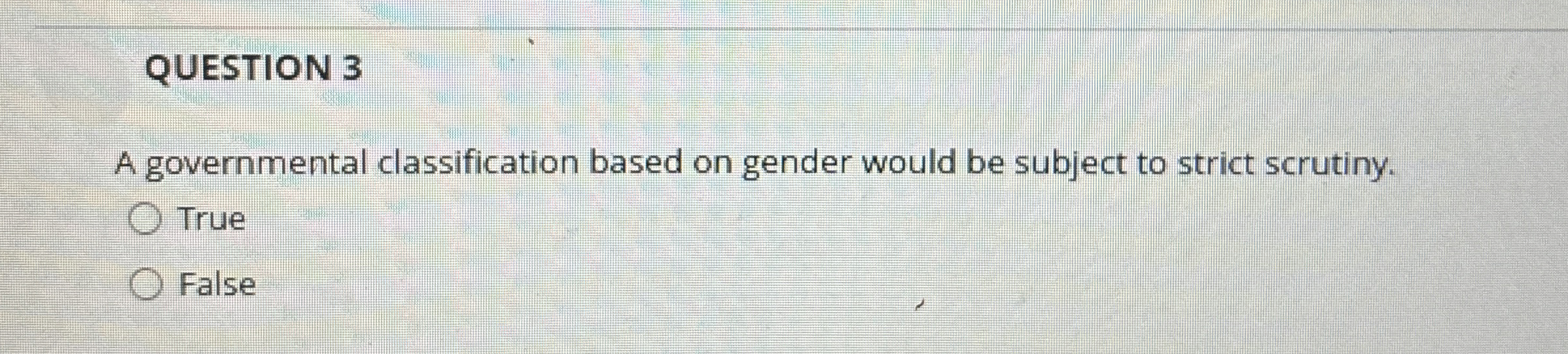 Solved QUESTION 3A governmental classification based on | Chegg.com