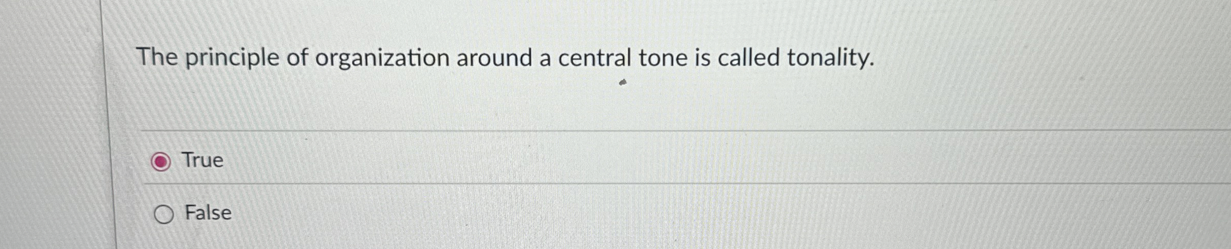 Solved The principle of organization around a central tone | Chegg.com
