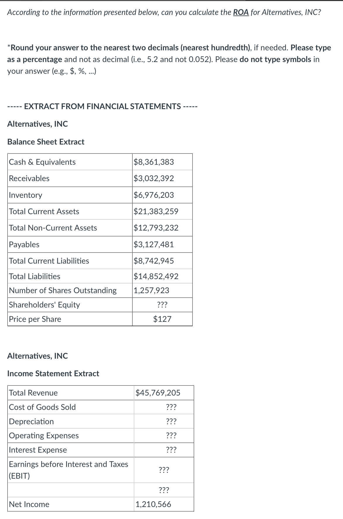 Solved According to the information presented below, can you | Chegg.com