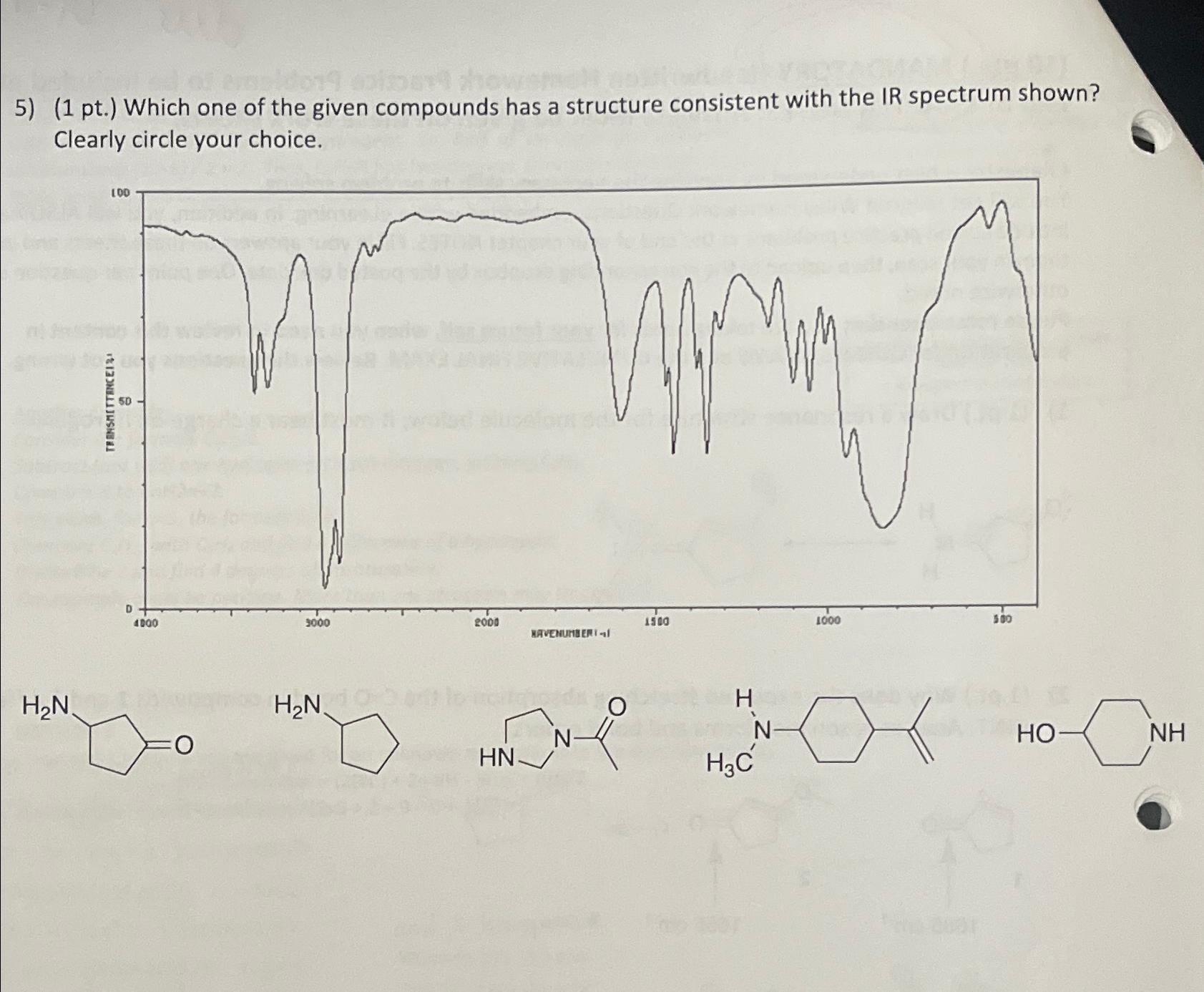 Solved (1 ﻿pt.) ﻿Which one of the given compounds has a | Chegg.com