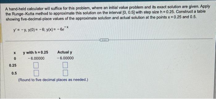 Solved A hand-held calculator will suffice for this problem, | Chegg.com