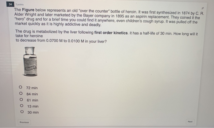 Solved 34 points The Figure below represents an old over the | Chegg.com