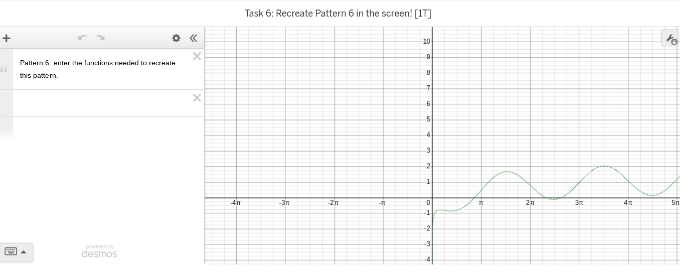 Solved Task 6: Recreate Pattern 6 ﻿in the screen! | Chegg.com