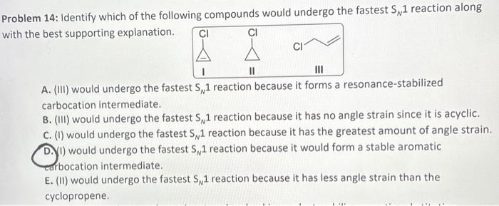 Solved blem 14: Identify which of the following compounds | Chegg.com
