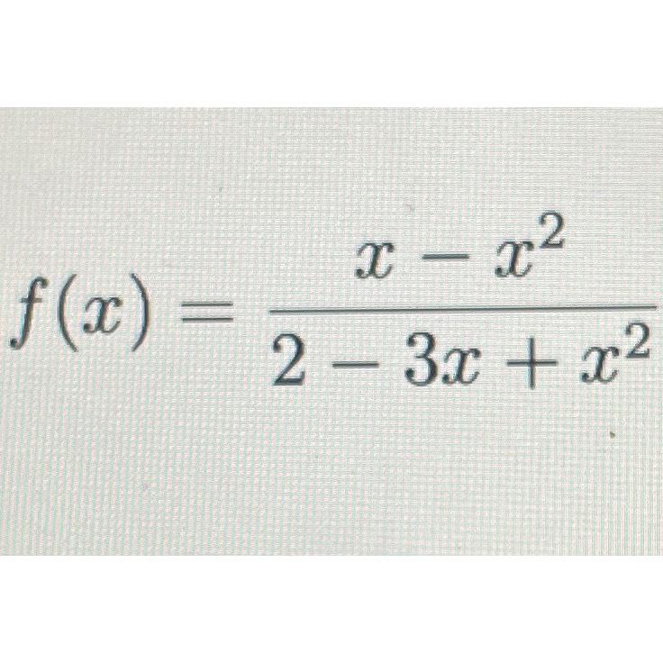 Solved f(x)=x-x22-3x+x2 ﻿ Find the derivative | Chegg.com