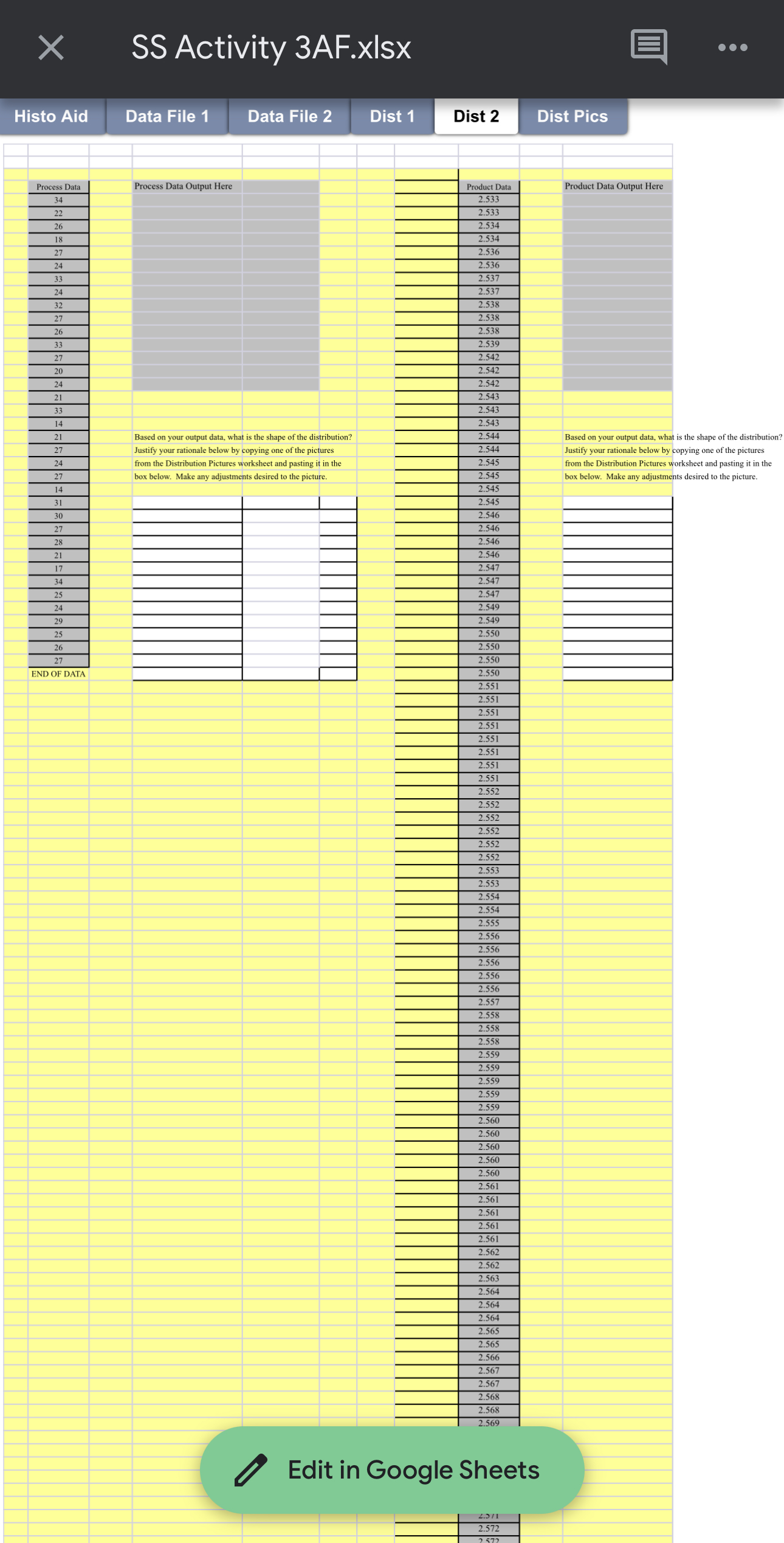 Solved SS Activity 3AF.xIsxHisto AidData File 1Data File | Chegg.com