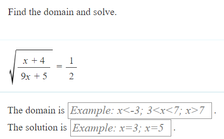 Solved Find the domain and solve.x+49x+52=12 | Chegg.com