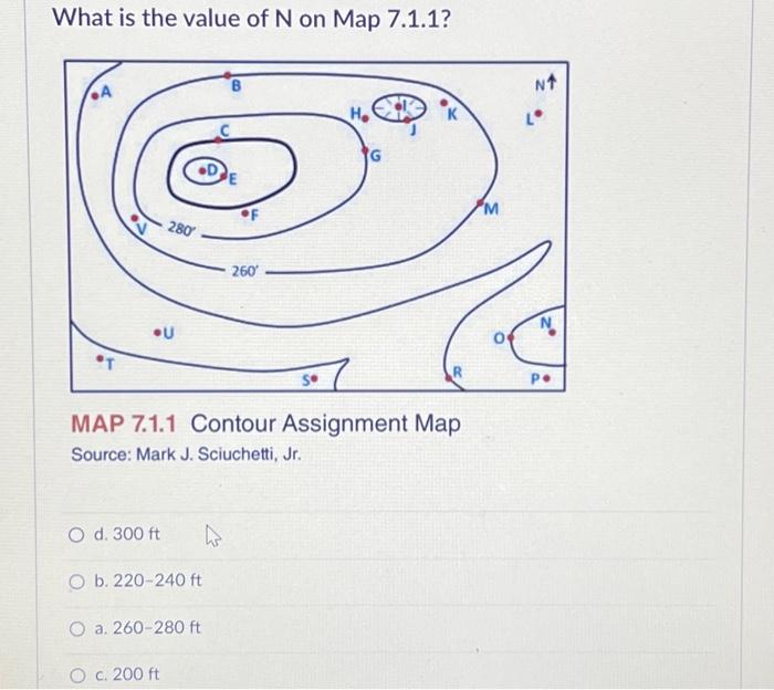 Solved What is the value of N on Map 7.1.1? MAP 7.1.1 | Chegg.com