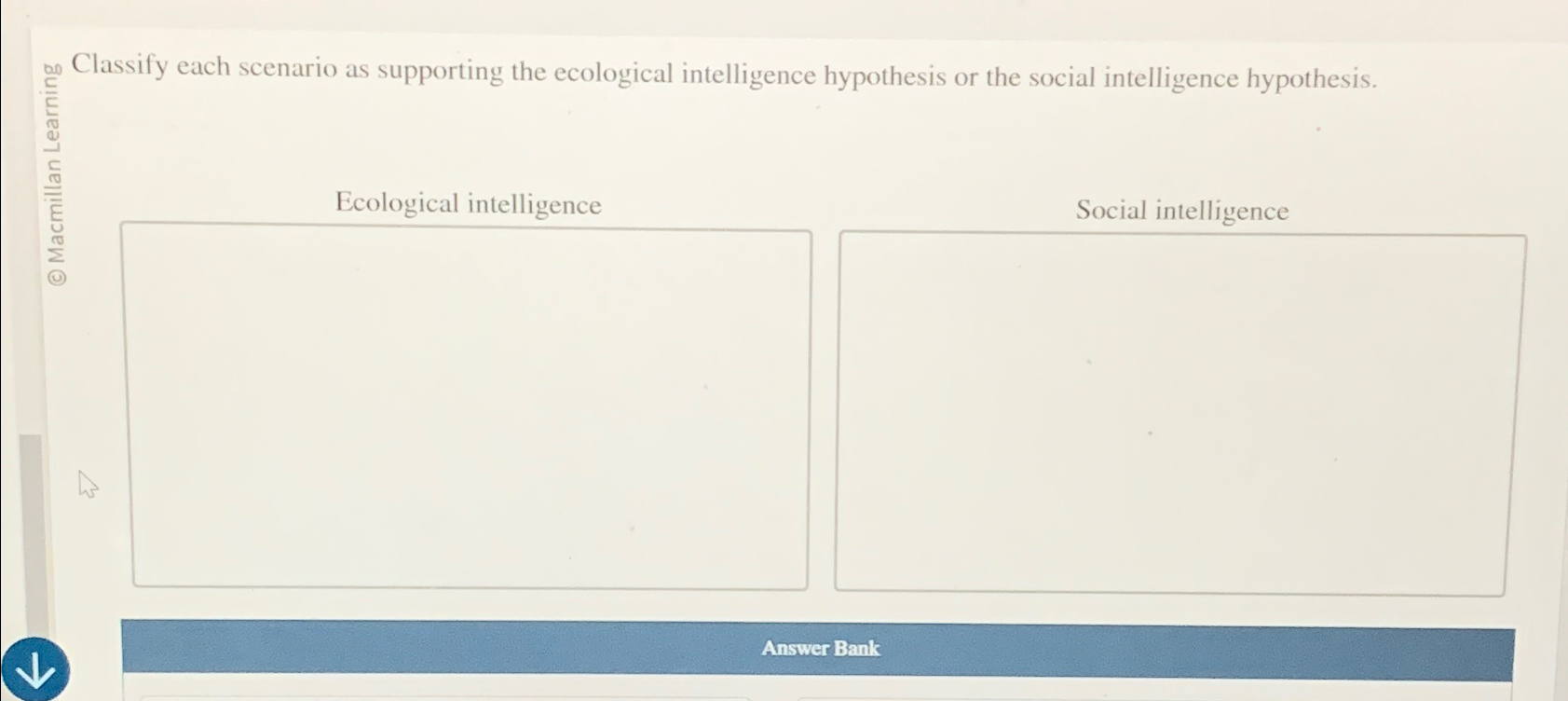 Solved 로 ﻿Classify each scenario as supporting the | Chegg.com