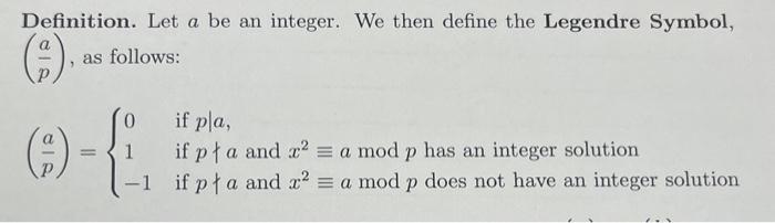 Solved Let p be an odd prime. Then | Chegg.com