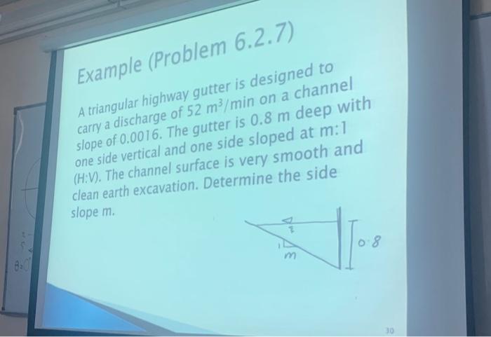 Solved Example (Problem 6.6.7) A triangular highway gutter | Chegg.com