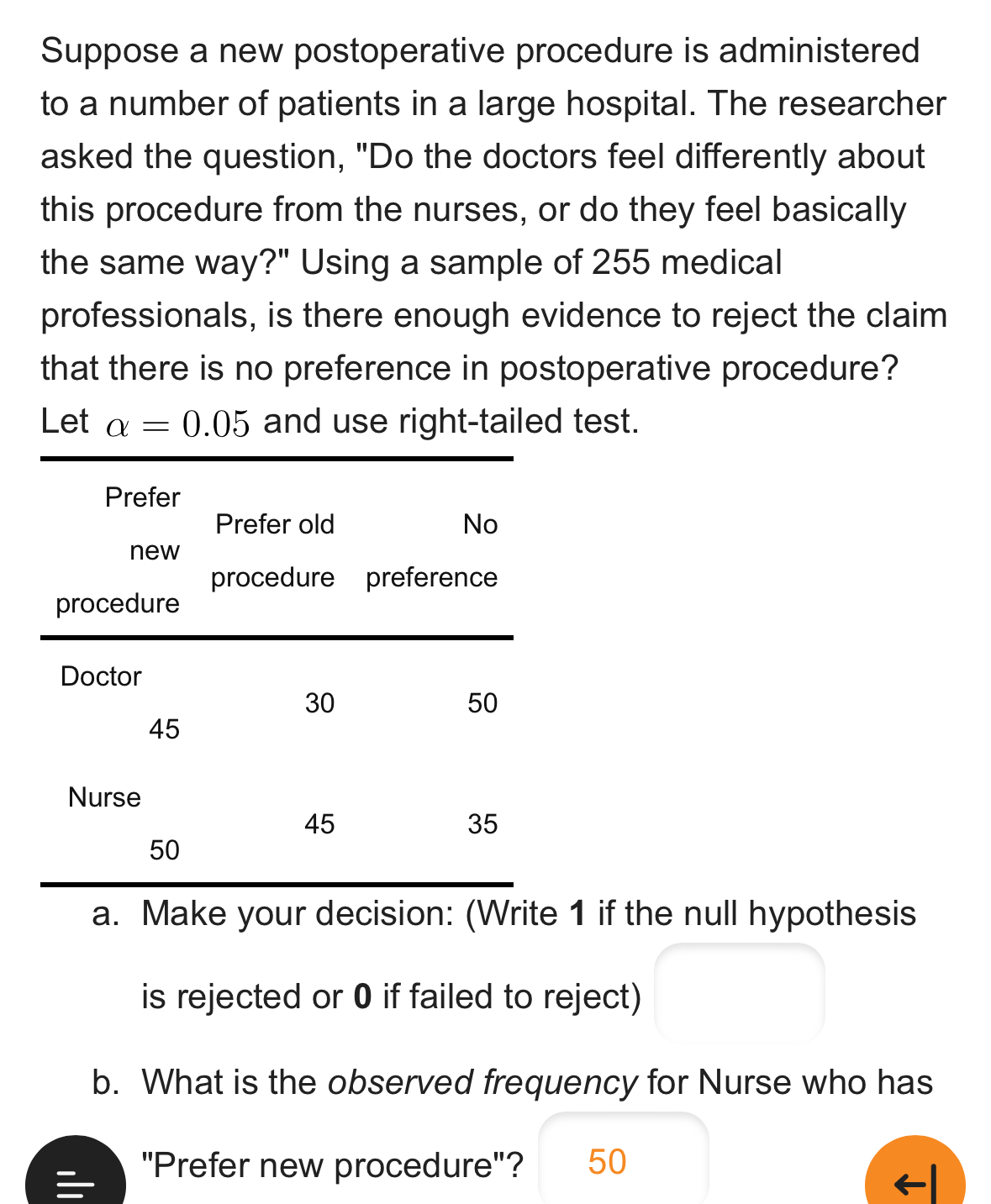 Solved Suppose a new postoperative procedure is administered | Chegg.com