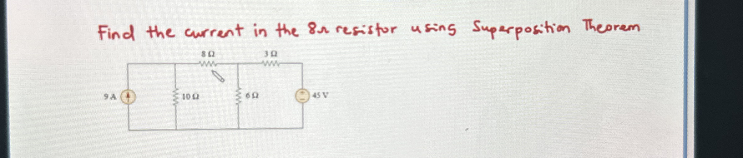 Solve for the 3.0A using multisim with the original | Chegg.com Solve for the 3.0A using multisim with the original | Chegg.com