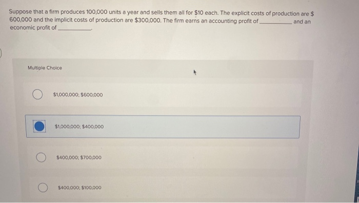 Solved Suppose that a firm produces 100,000 units a year and | Chegg.com