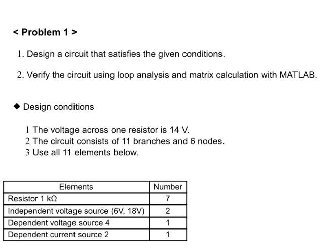 Solved 1 Design A Circuit That Satisfies The 