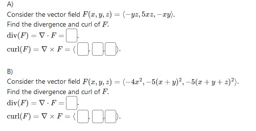Solved A)Consider the vector field | Chegg.com