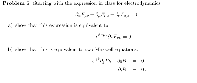 Solved Problem 5: Starting with the expression in class for | Chegg.com
