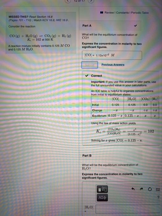 Solved Review 1 Constants Periodic Table MISSED THIS? Road | Chegg.com