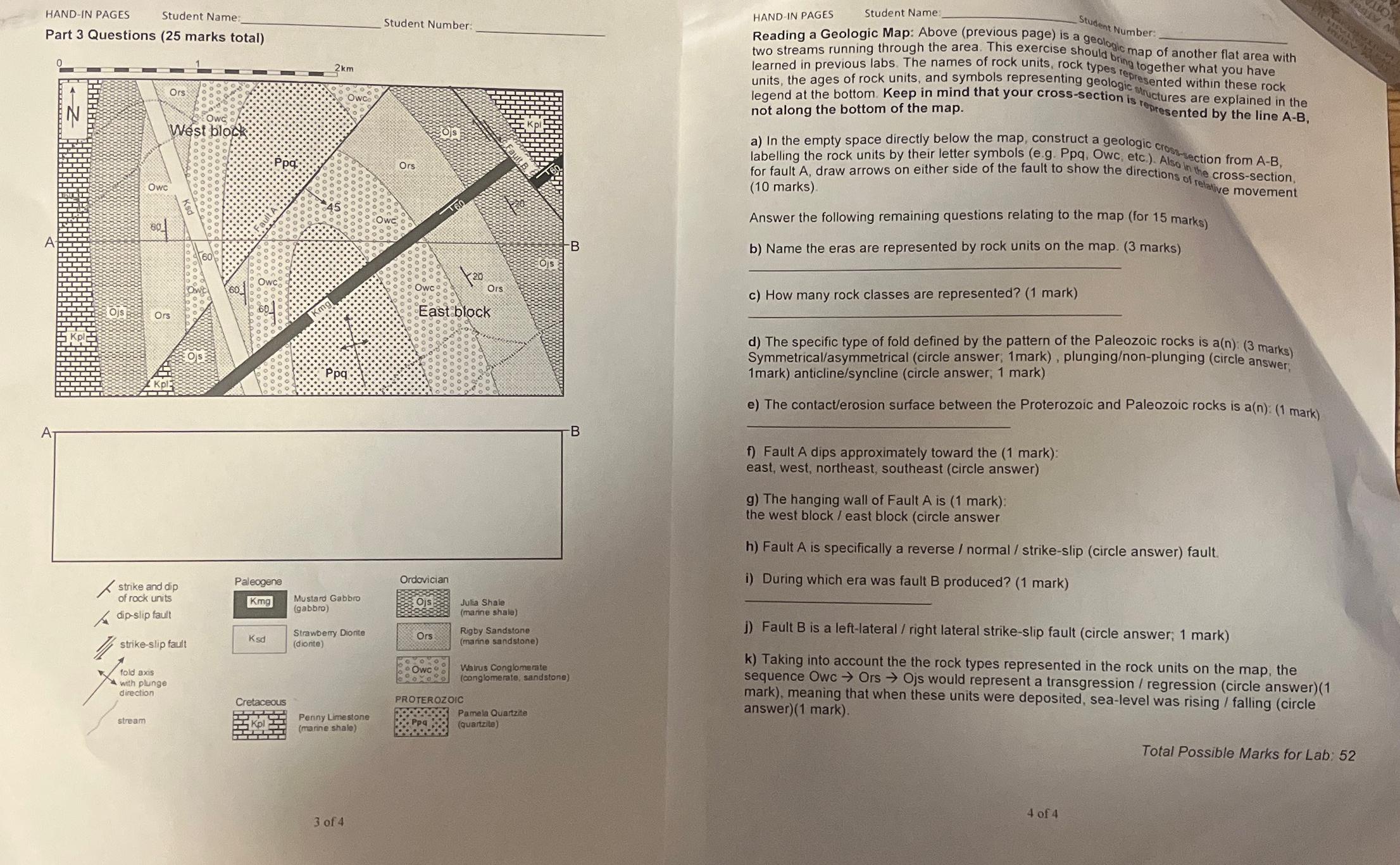 Solved HAND-IN PAGESStudent Name:Student Number:Part 3 | Chegg.com