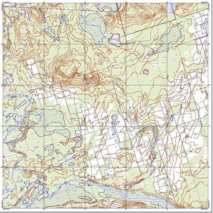 Solved delineate the below topographic map | Chegg.com