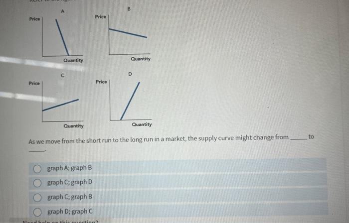Solved As we move from the short run to the long run in a | Chegg.com