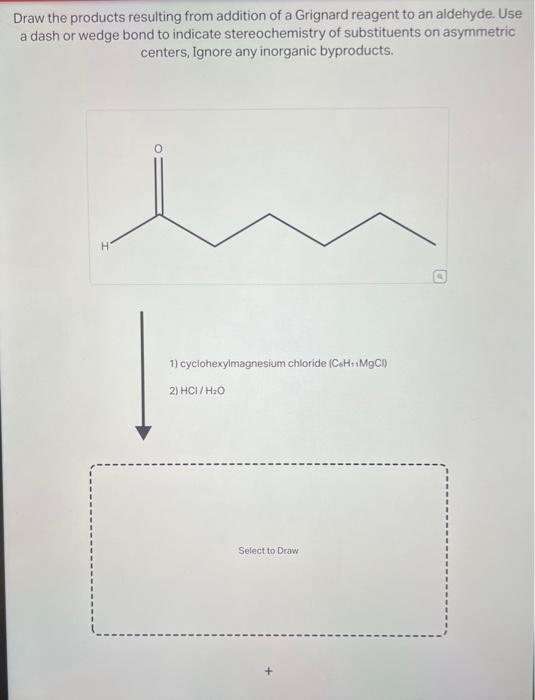 Solved Draw the products resulting from addition of a | Chegg.com