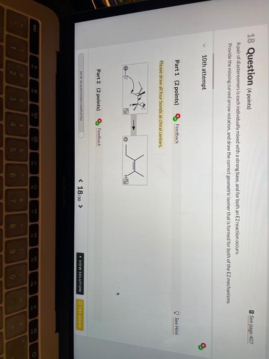 Solved See page 407 18 Question (4 points) A pair of | Chegg.com