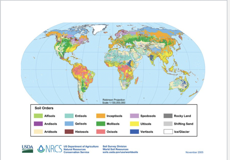 Solved Question 9.1: Ultisols are shown in yellow in the | Chegg.com