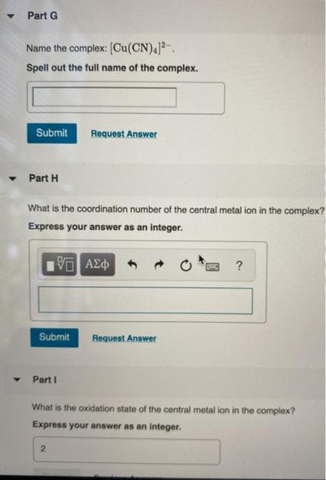 Solved Partu Name the complex: (CrBr2(NH3)4]+. Spell | Chegg.com