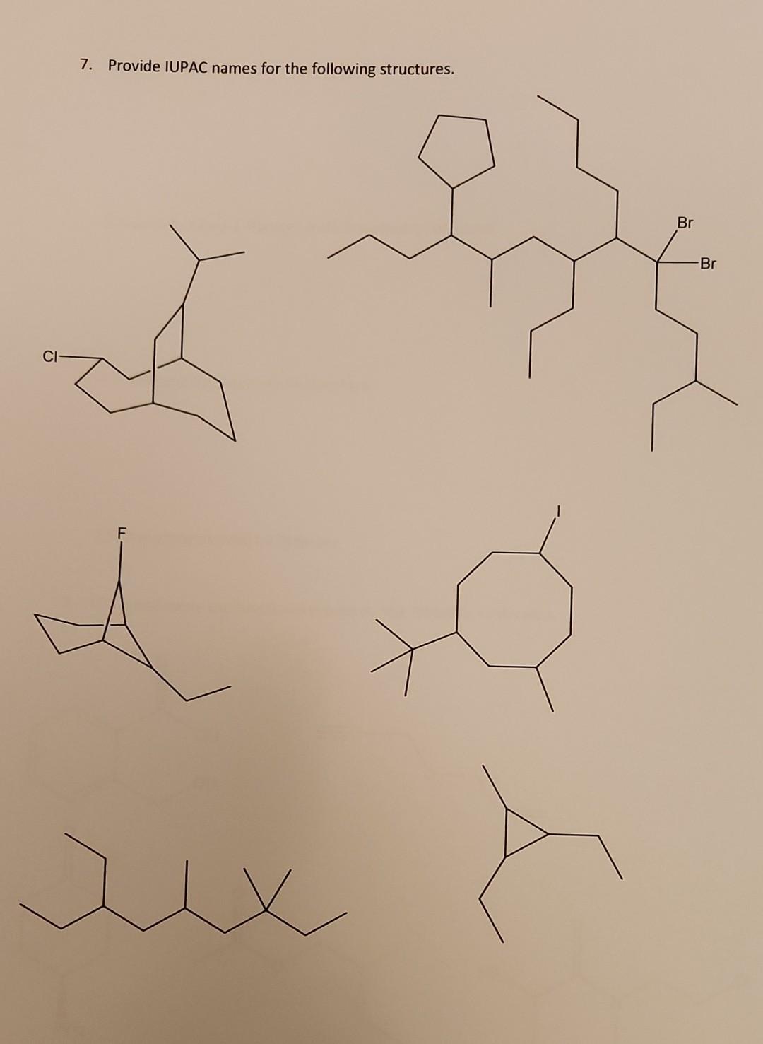 Solved specifically, I need help with naming the larger | Chegg.com