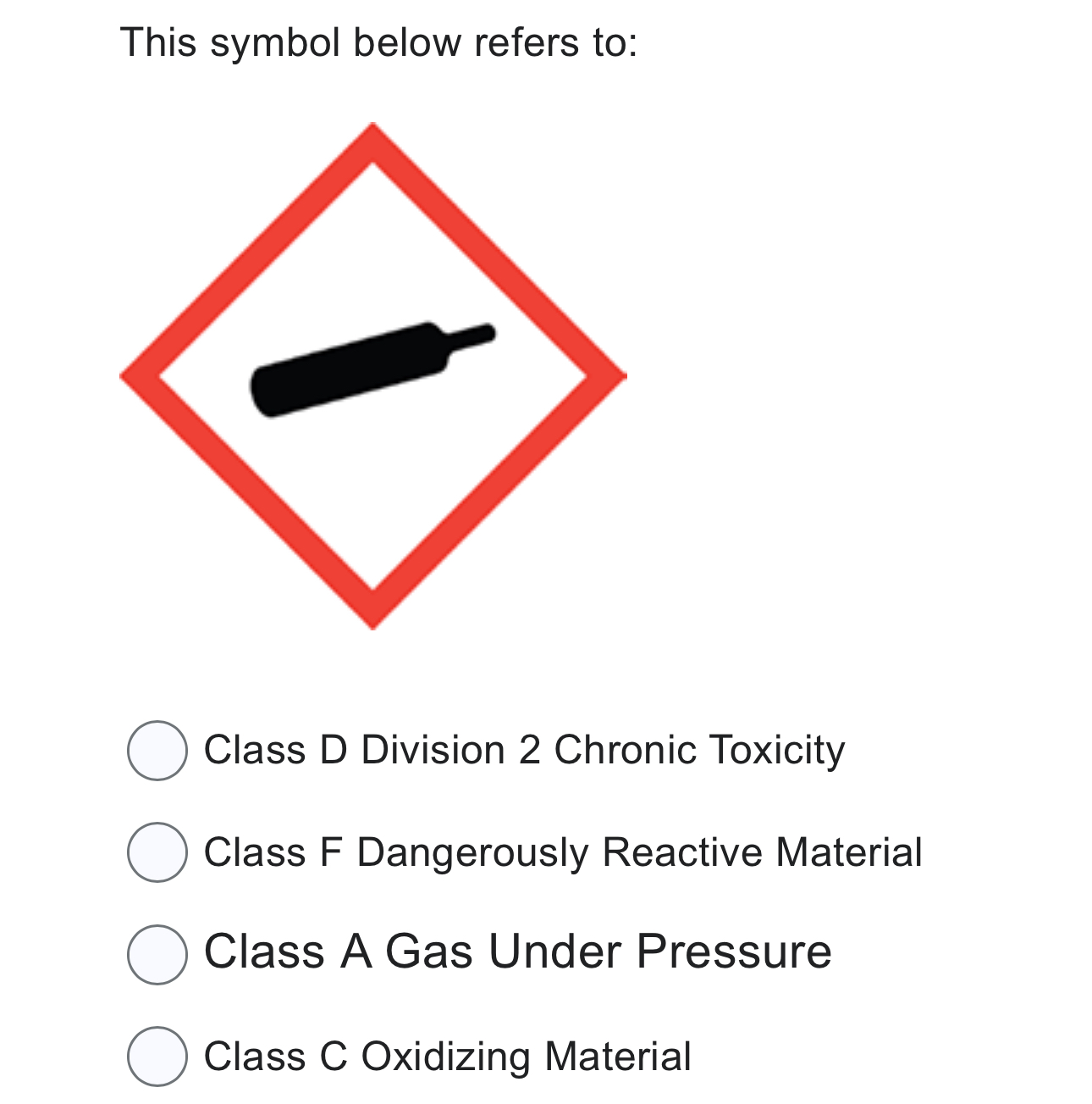 Solved This symbol below refers to:Class D Division 2 | Chegg.com