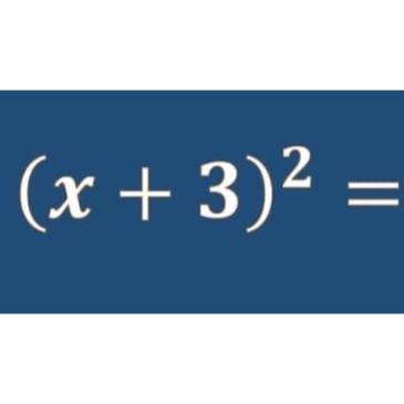 Solved (x+3)2= | Chegg.com
