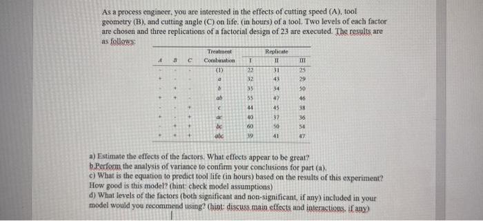 Solved doe minitab | Chegg.com