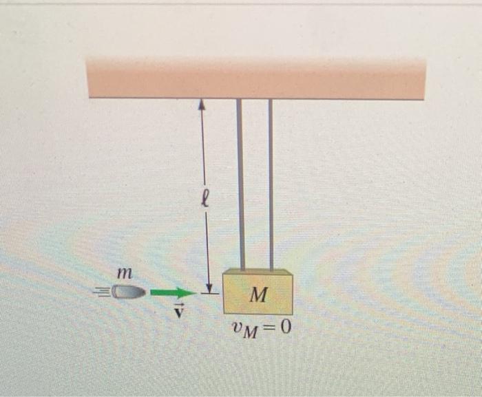 Solved Consider the ballistic pendulum collision. The | Chegg.com