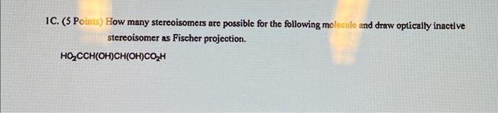 Solved How many stereoisomers are possible for the following | Chegg.com