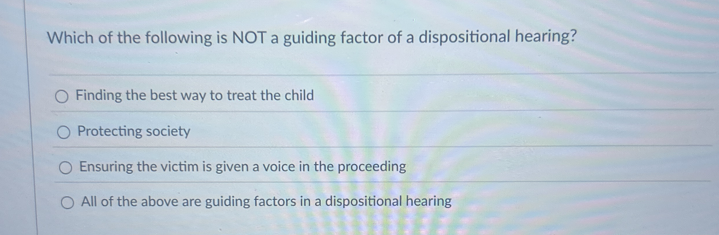 Solved Which of the following is NOT a guiding factor of a | Chegg.com