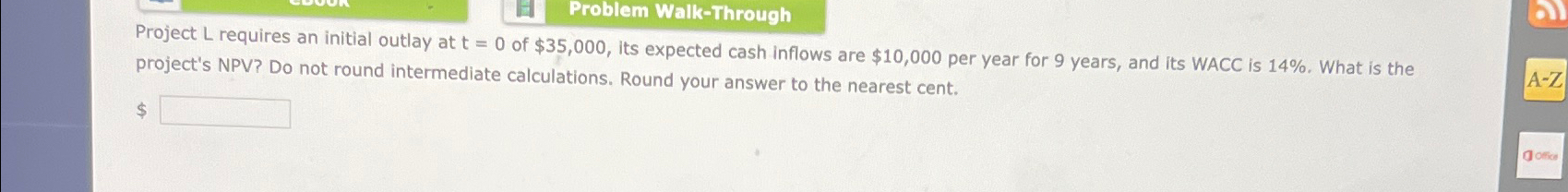 Solved Problem Walk-ThroughProject L ﻿requires an initial | Chegg.com