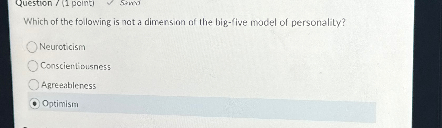 Solved Question / (1 ﻿point)SavedWhich of the following is | Chegg.com