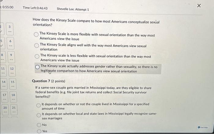 How does the Kinsey Scale compare to how most | Chegg.com