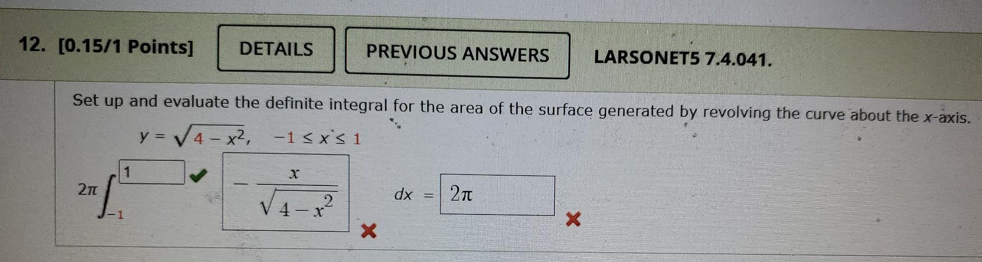 Solved 10. [0.15/1 Points] DETAILS PREVIOUS ANSWERS | Chegg.com