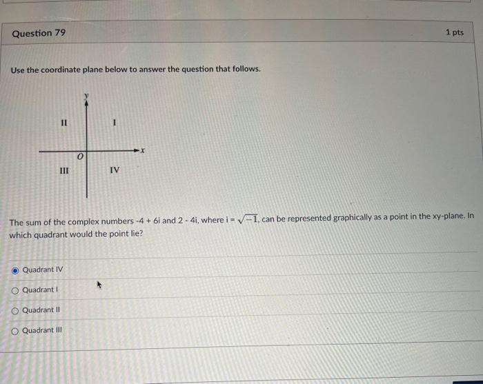 Solved Use the coordinate plane below to answer the question | Chegg.com