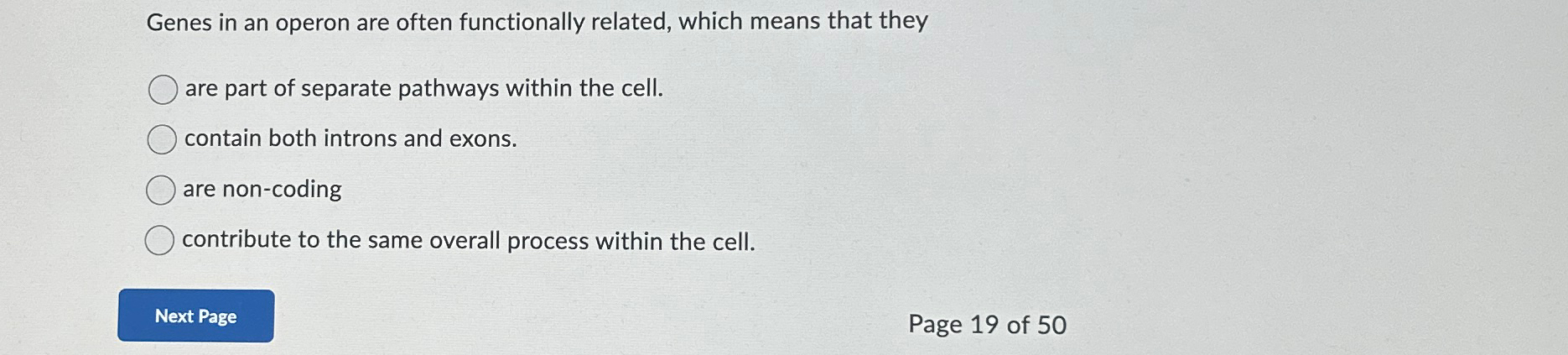Solved Genes in an operon are often functionally related, | Chegg.com